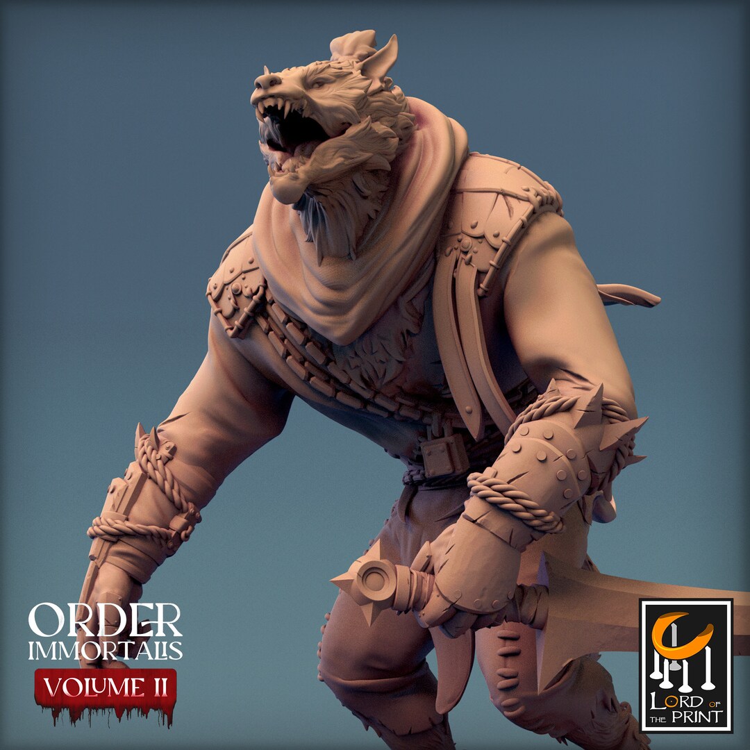 Immortalis Werewolf Walk | DND| TTRPG| Premium Quality ECO Resin | by ...