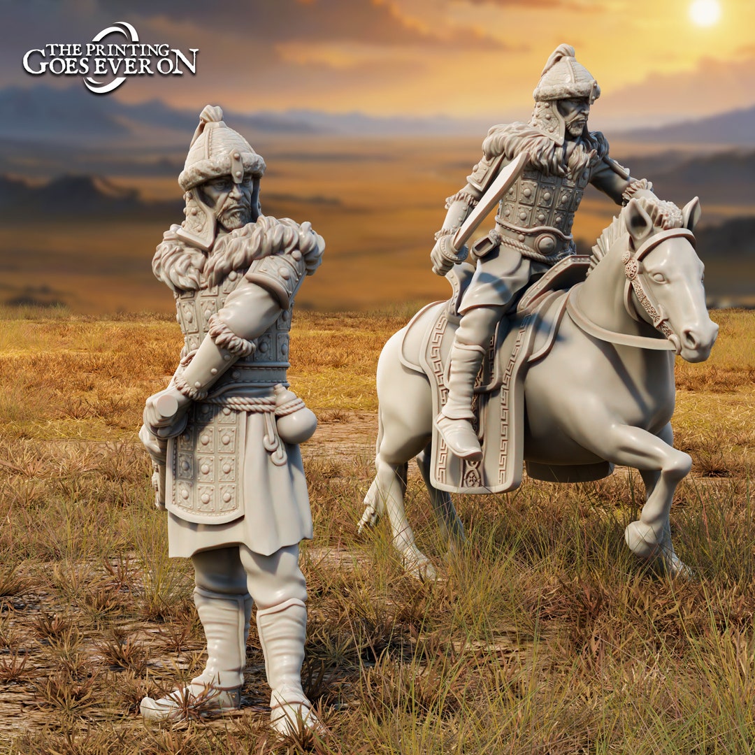 Golden Khanate Commander | DND| TTRPG| by the Printing Goes Ever On - Etsy