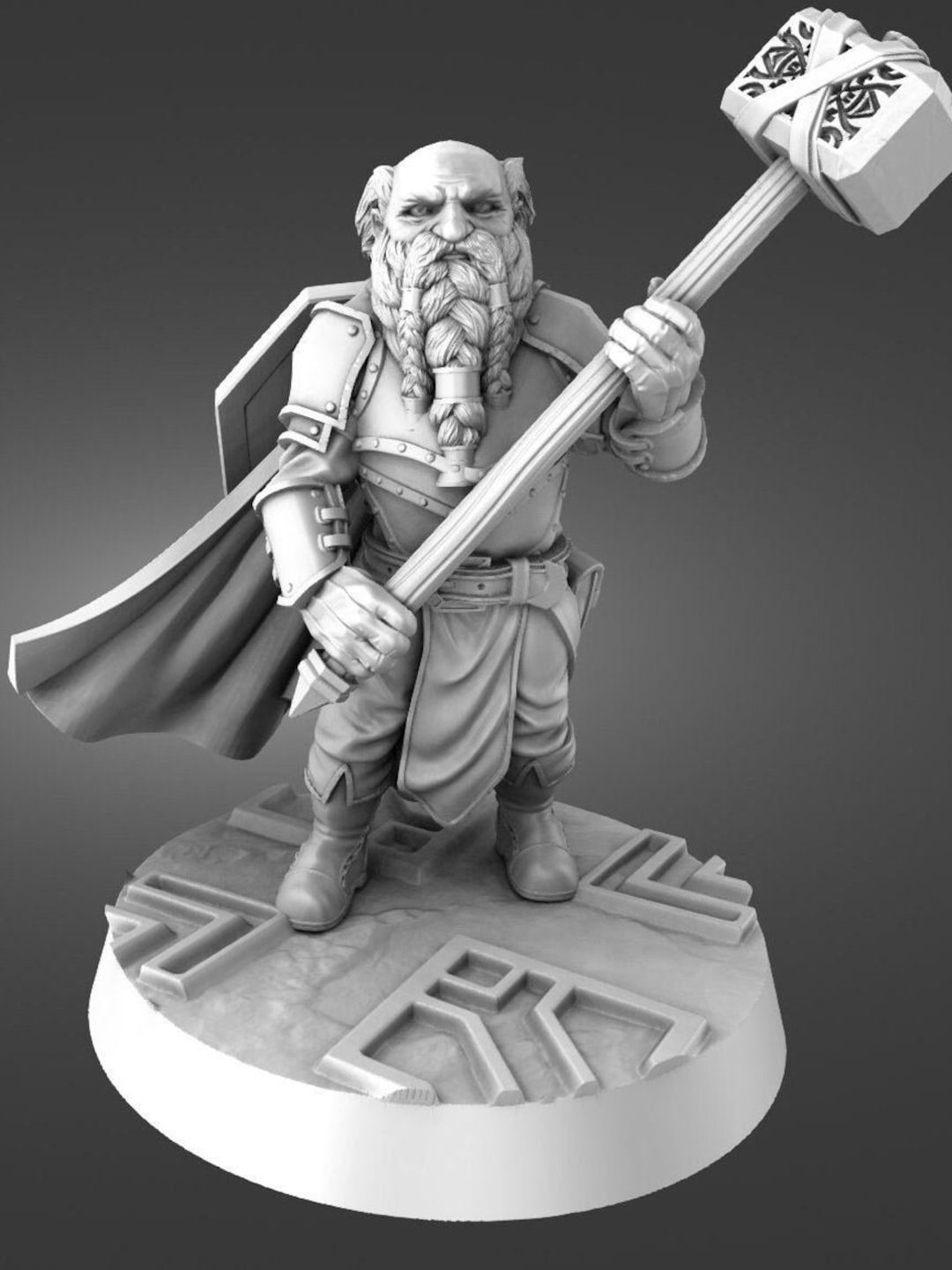 Dwarf Hammer and Shield | DND| TTRPG| Premium Quality ECO Resin | by ...