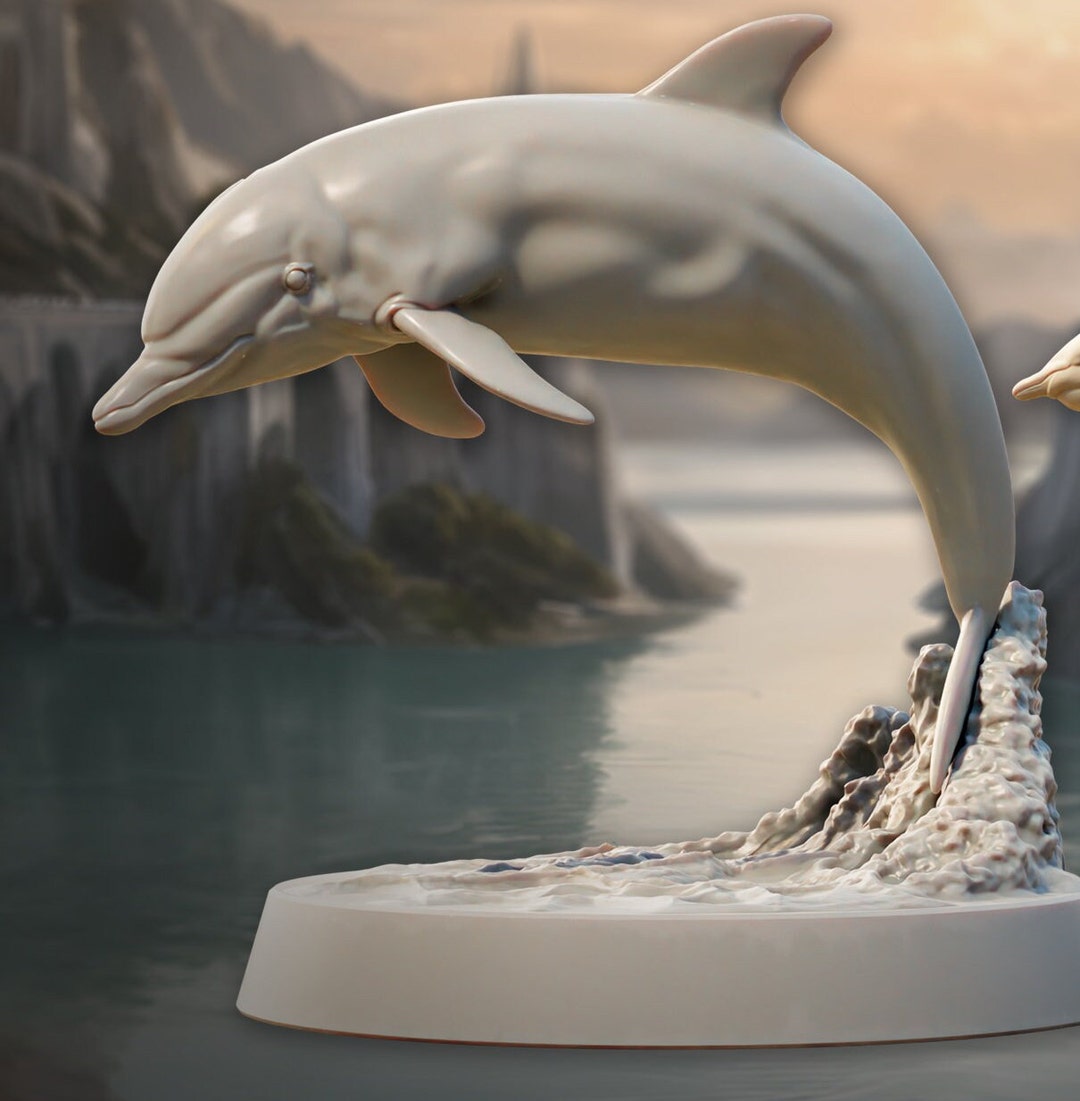 Dolphins DND TTRPG Premium Quality ECO Resin by the Printing Goes Ever ...