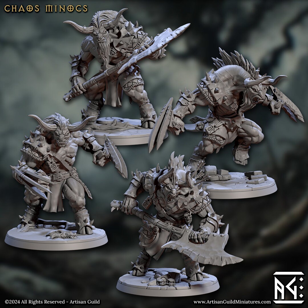 Chaos Minoc Bundles | DND| TTRPG| Premium Quality ECO Resin | by ...