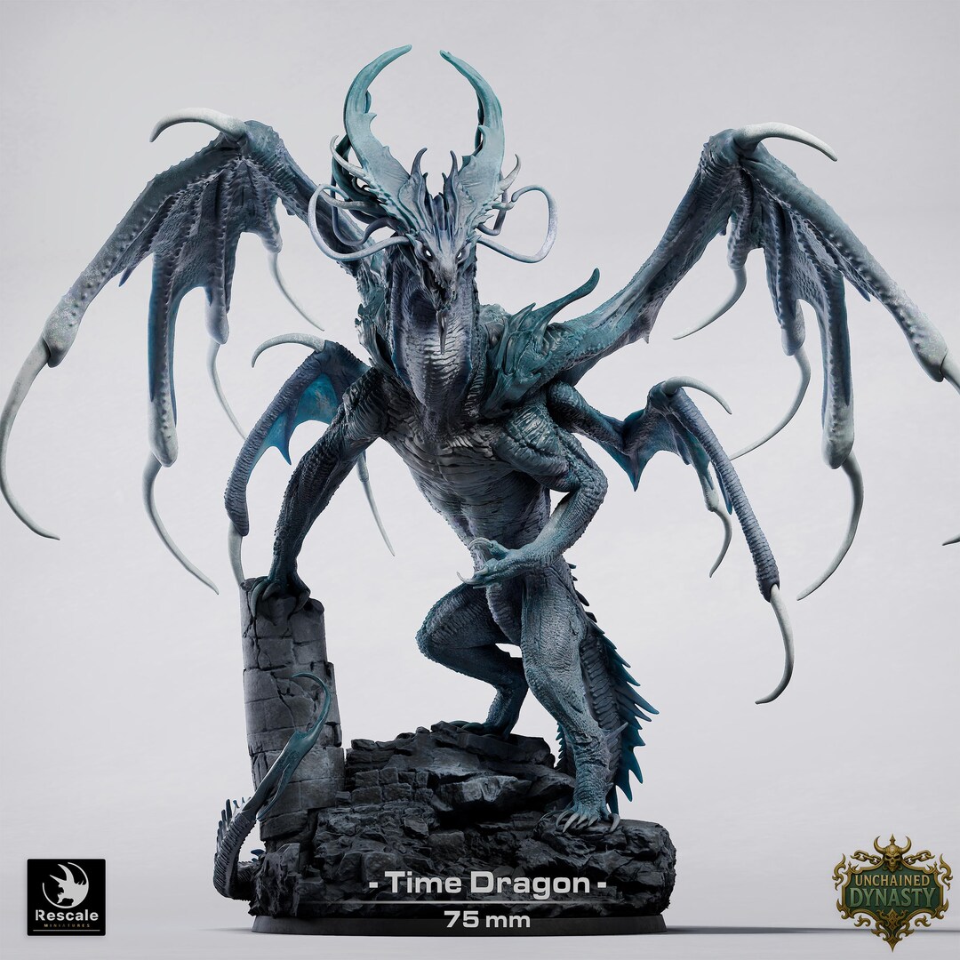 Time Dragon | DND| TTRPG| by Rescale Miniatures - Etsy