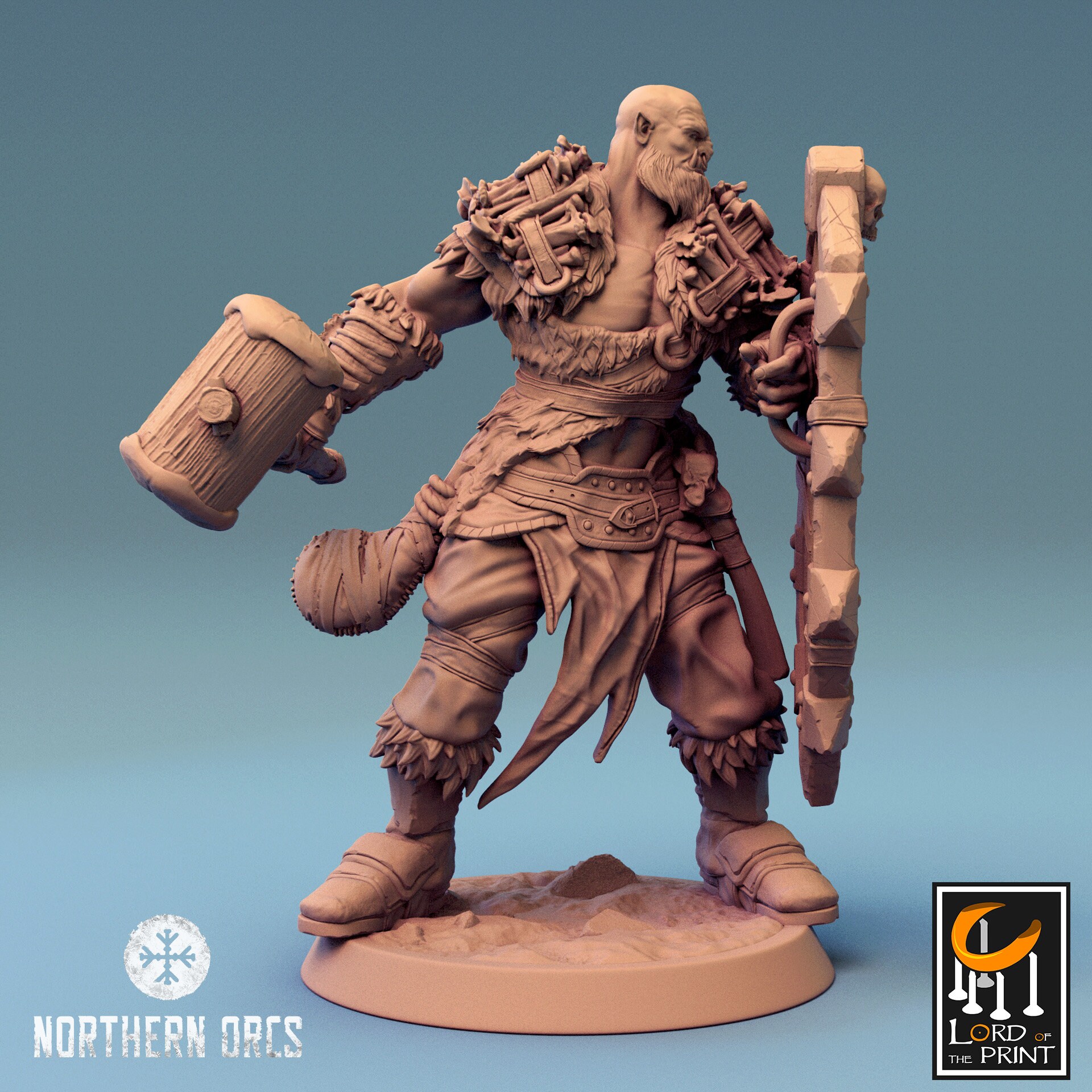 Orc Soldier Hammer Block DND TTRPG Premium Quality ECO Resin by Lord of ...