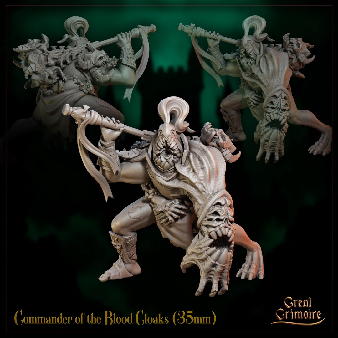 Commander of the Blood Cloaks | DND| TTRPG| by Great Grimoire - Etsy