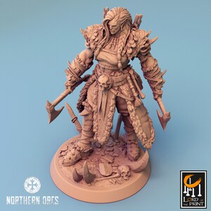 Orc Queen Drakka | DND| TTRPG| by Rescale Miniatures - Etsy