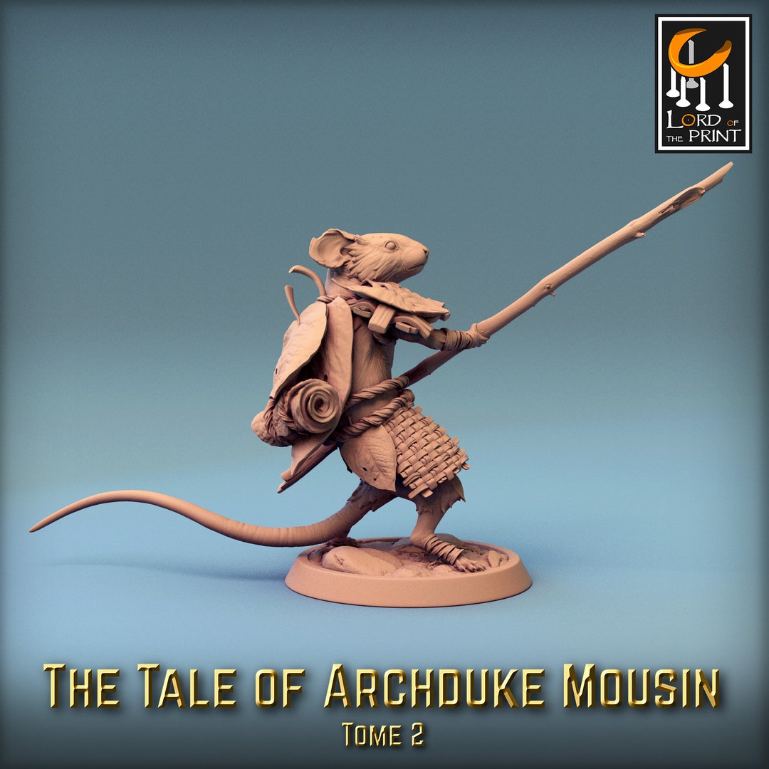 Mouse Spear | DND| TTRPG| Premium Quality ECO Resin | by Rescale ...