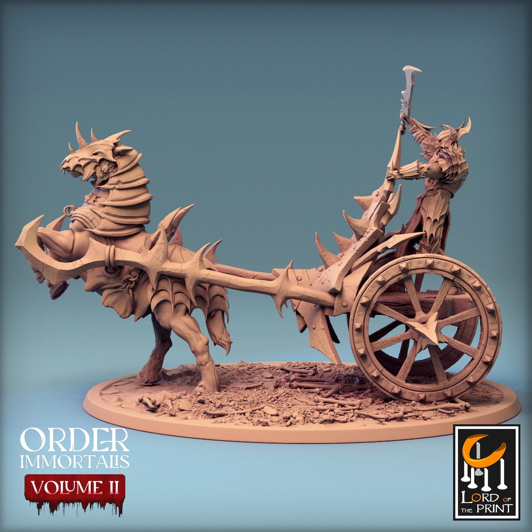 Tormentor Chariot Attacking | DND| TTRPG| Premium Quality ECO Resin ...