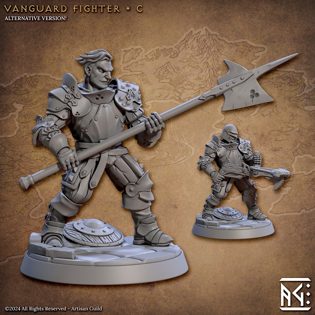 Vanguard Fighter Ranged | DND| TTRPG| Premium Quality ECO Resin | by ...