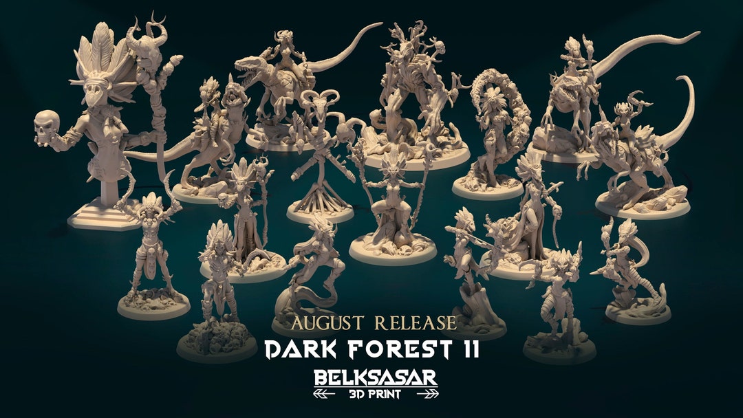 Dark Forrest 2 Release Bundle |TTRPG| NSFW| Premium Quality ECO Resin | by Belksasar 3dprint - Etsy