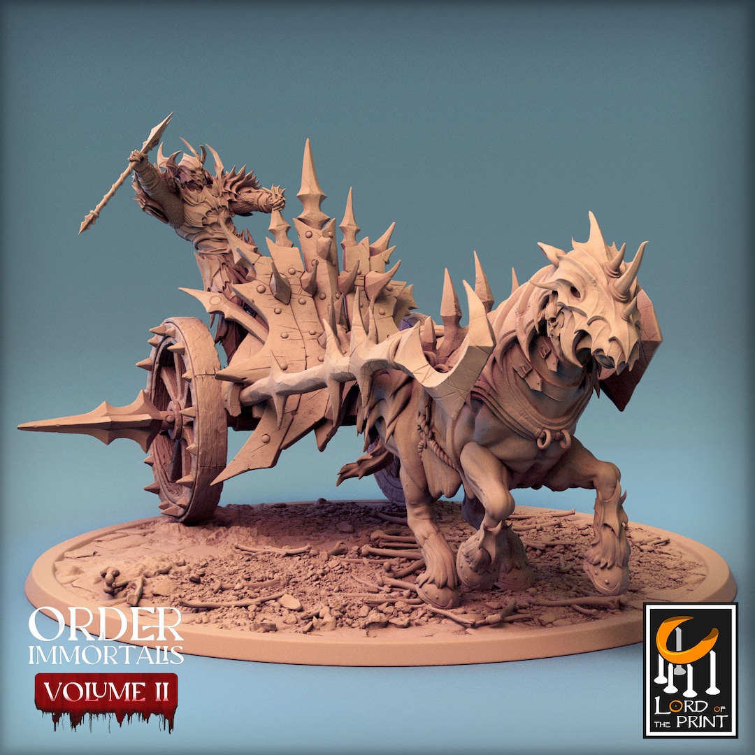 Tormentor Chariot Runing | DND| TTRPG| by Rescale Miniatures - Etsy