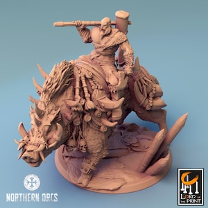 Orc Riding Bore Look DND TTRPG Premium Quality ECO Resin by Rescale ...