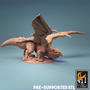 Dragón de Cobre / DND/ TTRPG/ Resina ECO de Calidad Premium / por Lord ...
