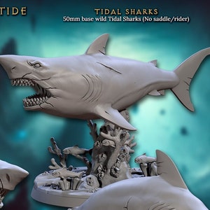 Sharks Bundle | DND| TTRPG| Premium Quality ECO Resin | by Artisan ...