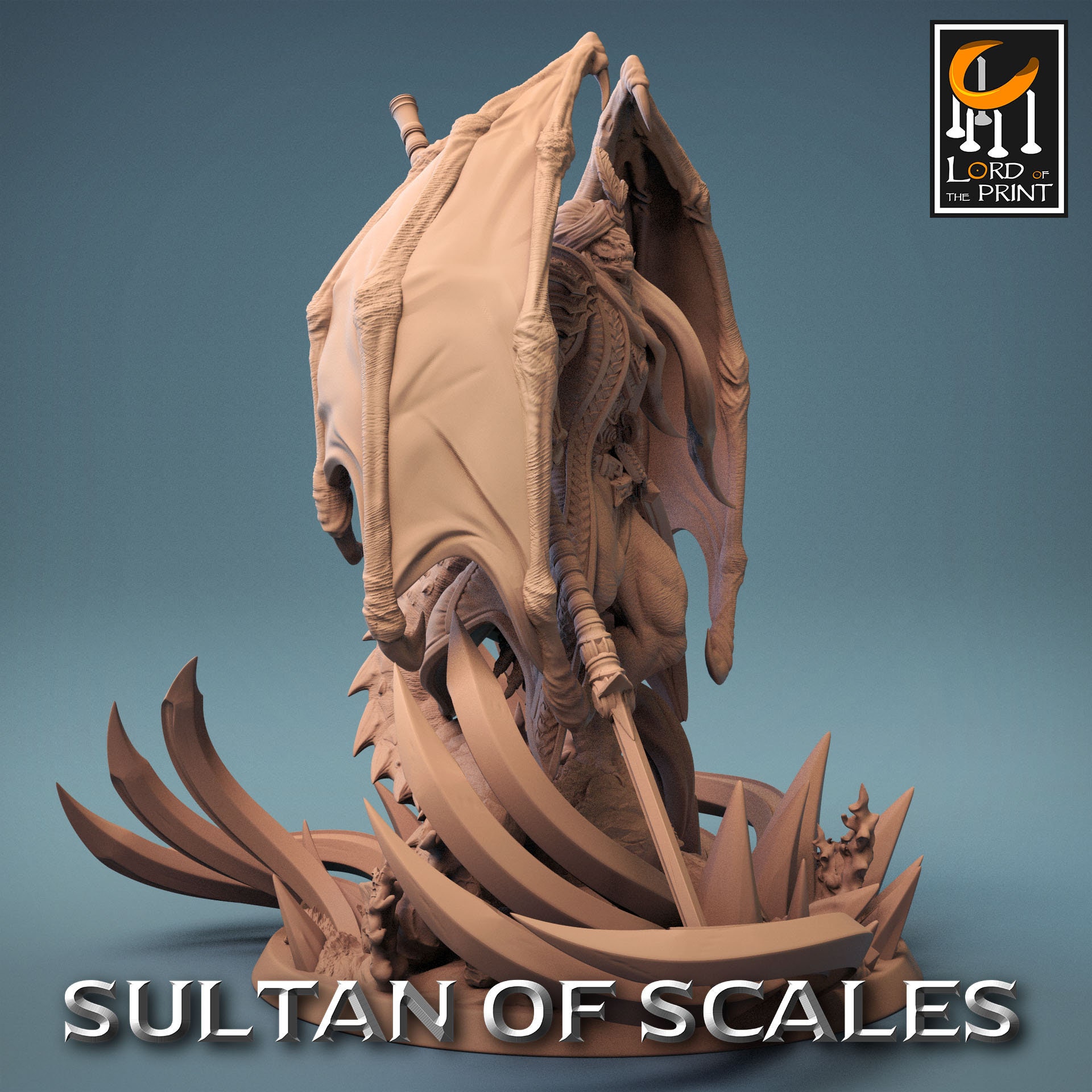 Dragonborn Sultan | DND| TTRPG| by Rescale Miniatures - Etsy