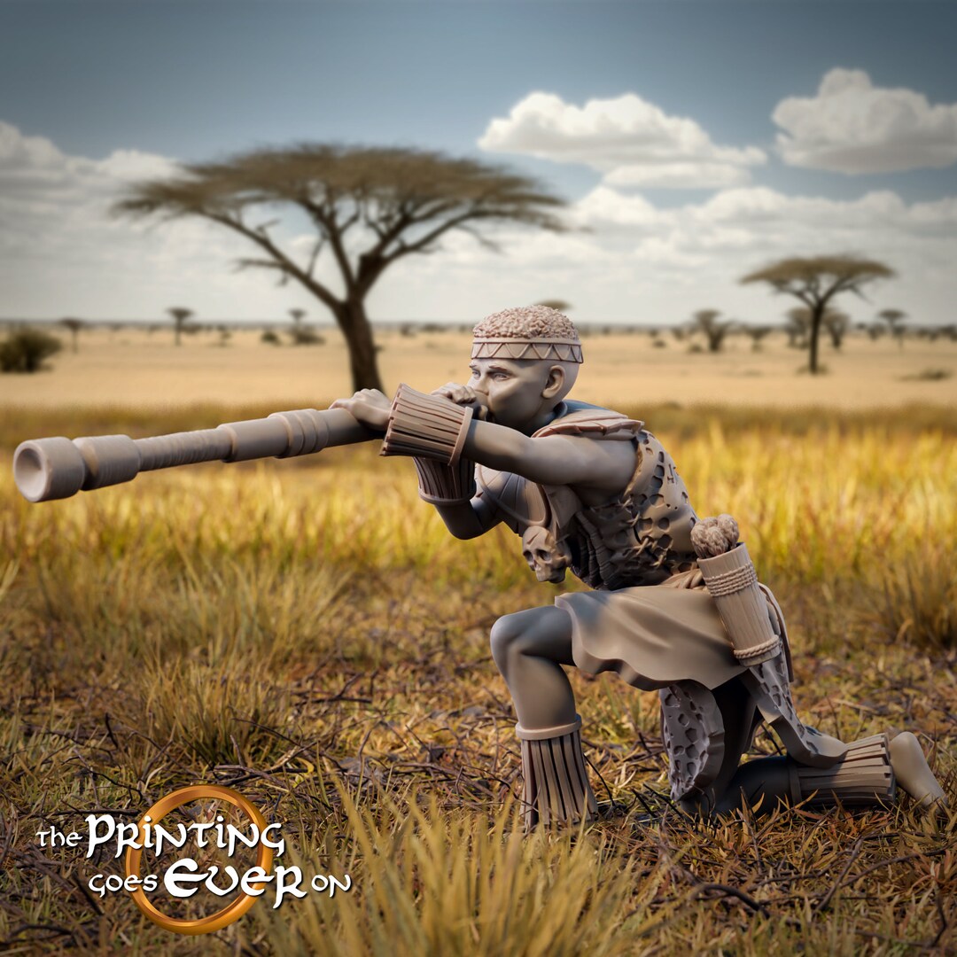 African Dart Men | DND| TTRPG| Premium Quality ECO Resin | by the ...