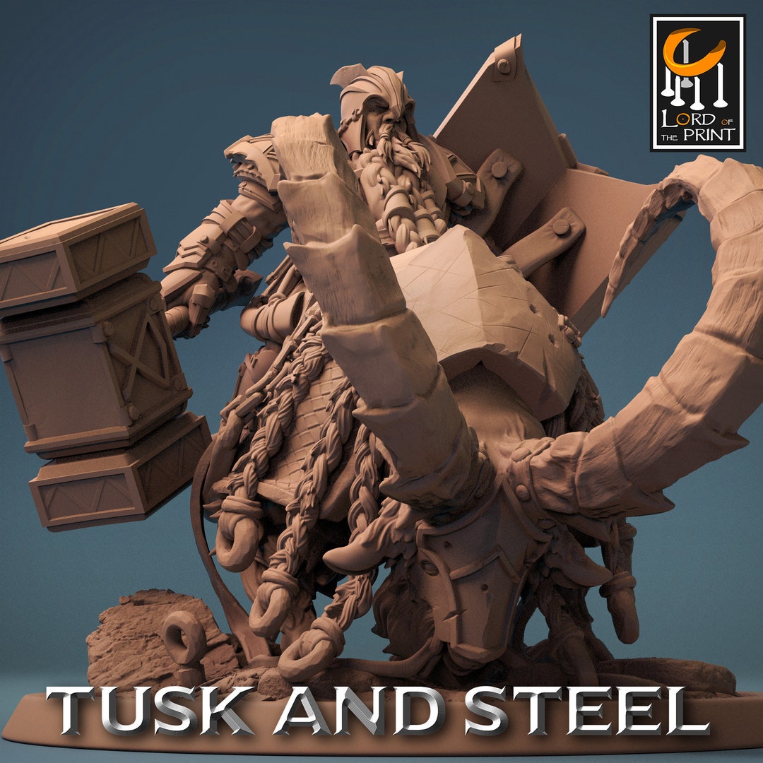 Dwarf Taking a Break With a Goat | DND| TTRPG| by Rescale Miniatures - Etsy