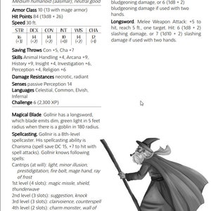Wizard Wielding a Staff and Sword! | DND| TTRPG| Premium Quality ECO ...