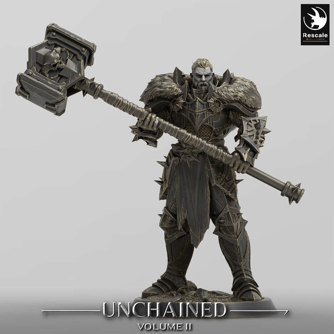 Unchained Commander Strong | DND| TTRPG| by Rescale Miniatures - Etsy