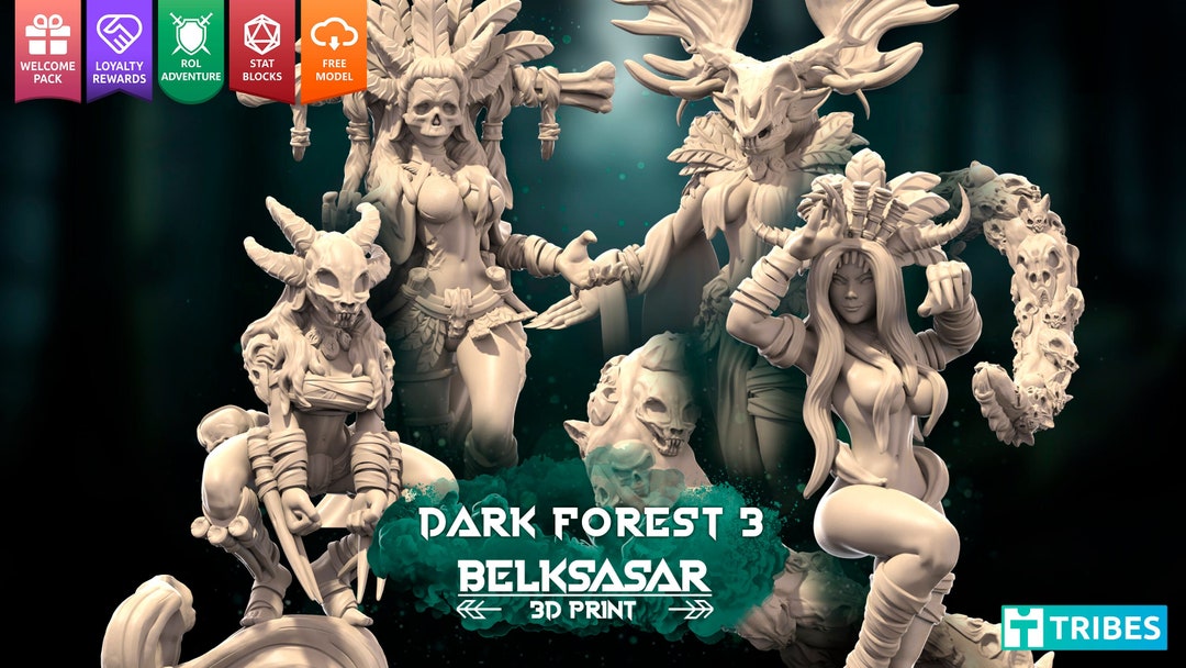 Dark Forrest 3 Release Bundle |TTRPG| NSFW| by Belksasar 3dprint - Etsy