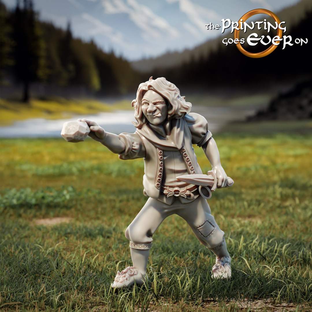 Hobbit Perry DND TTRPG Premium Quality ECO Resin by the Printing Goes ...