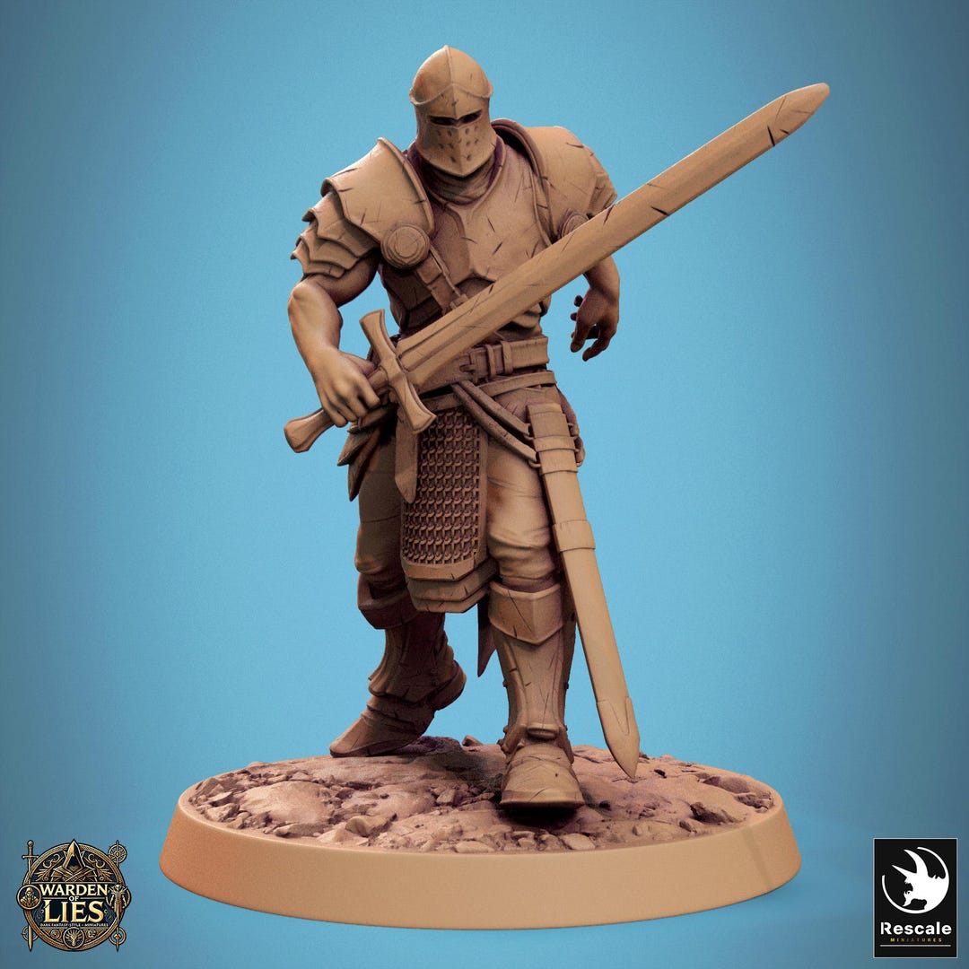 Knight of Valor Walk Sword | DND| TTRPG| Premium Quality ECO Resin | by ...