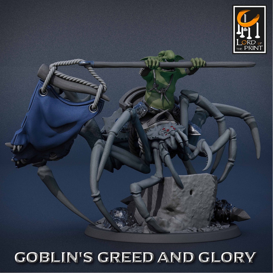 Spider Goblin With Banner | DND| TTRPG| Premium Quality ECO Resin | by ...