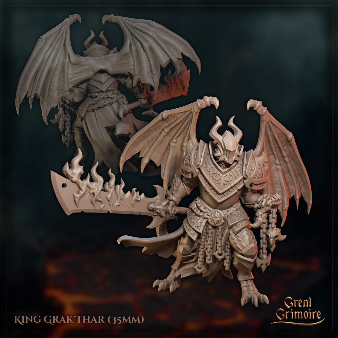 King Grak Thar | DND| TTRPG| by Great Grimoire - Etsy