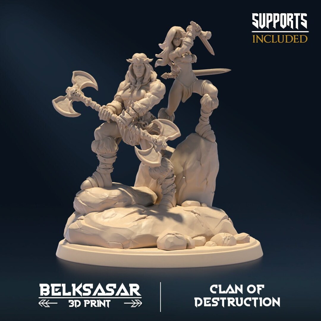 Barbarian Clan Leaders! |TTRPG| NSFW| by Belksasar 3dprint - Etsy