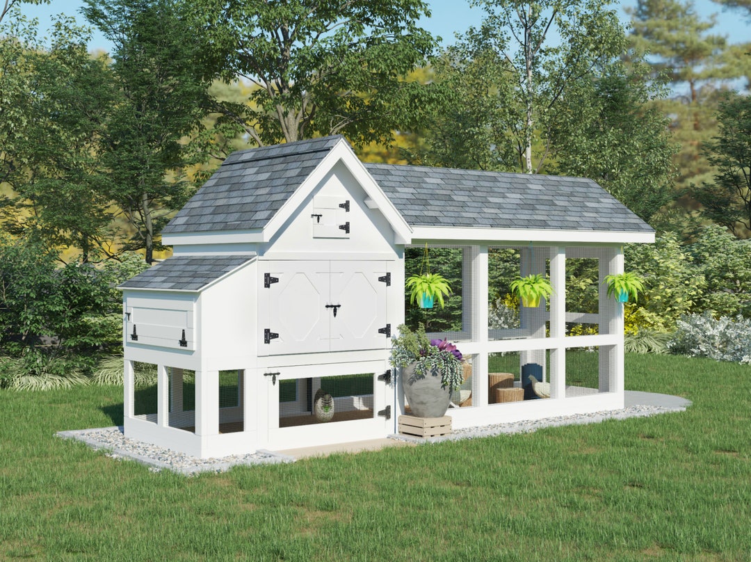 Small Chicken Coop Building Plans – DIY Walk-in Design (digital ...