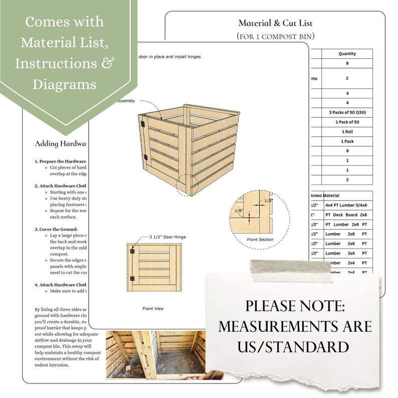 DIY Compost Bin Building Plans – Rodent Proof System for Garden ...