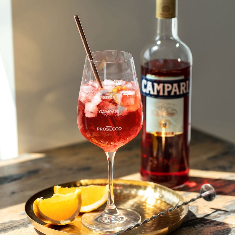 Verre Campari personnalisé I Verre à cocktail I Apéritif I Verre ...