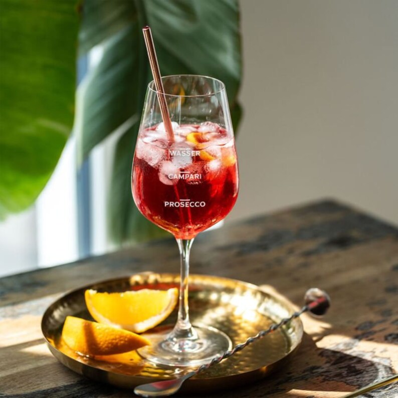 Verre Campari personnalisé I Verre à cocktail I Apéritif I Verre ...