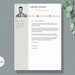 Professional Resume Template Without Photo | CV Template | Resume ...