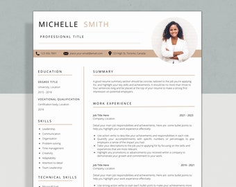 ATS Cv Template Word, Pages, Canva, ATS RESUME Template, Professional ...
