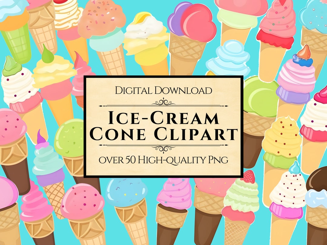 Summer Ice-cream Clipart Collection - PNG Files for DIY Crafts ...