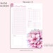 Flowers Period Tracker A4, A5 Size Tracker, Monthly Period Tracker ...