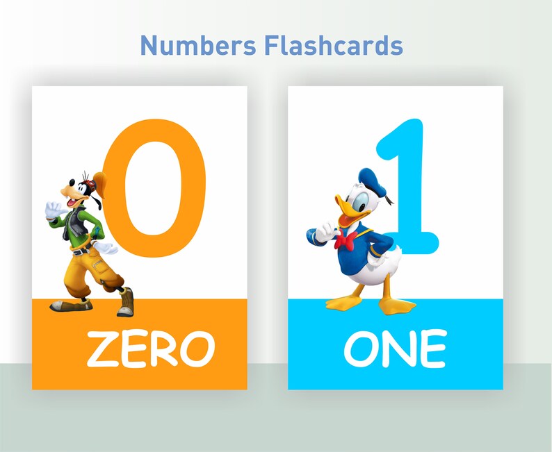 Numbers Flashcards Printable PDF Toddler Flashcards - Etsy