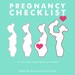 Pregnancy Checklists Bundle Printable Pregnancy to Do List PDF A4 ...