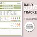 Daily Mood Tracker, 7 Versions Daily Tracker, Pintable Pdf A4,A5 Size ...