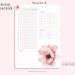 Flowers Period Tracker A4, A5 Size Tracker, Monthly Period Tracker ...