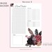 Flowers Period Tracker A4, A5 Size Tracker, Monthly Period Tracker ...