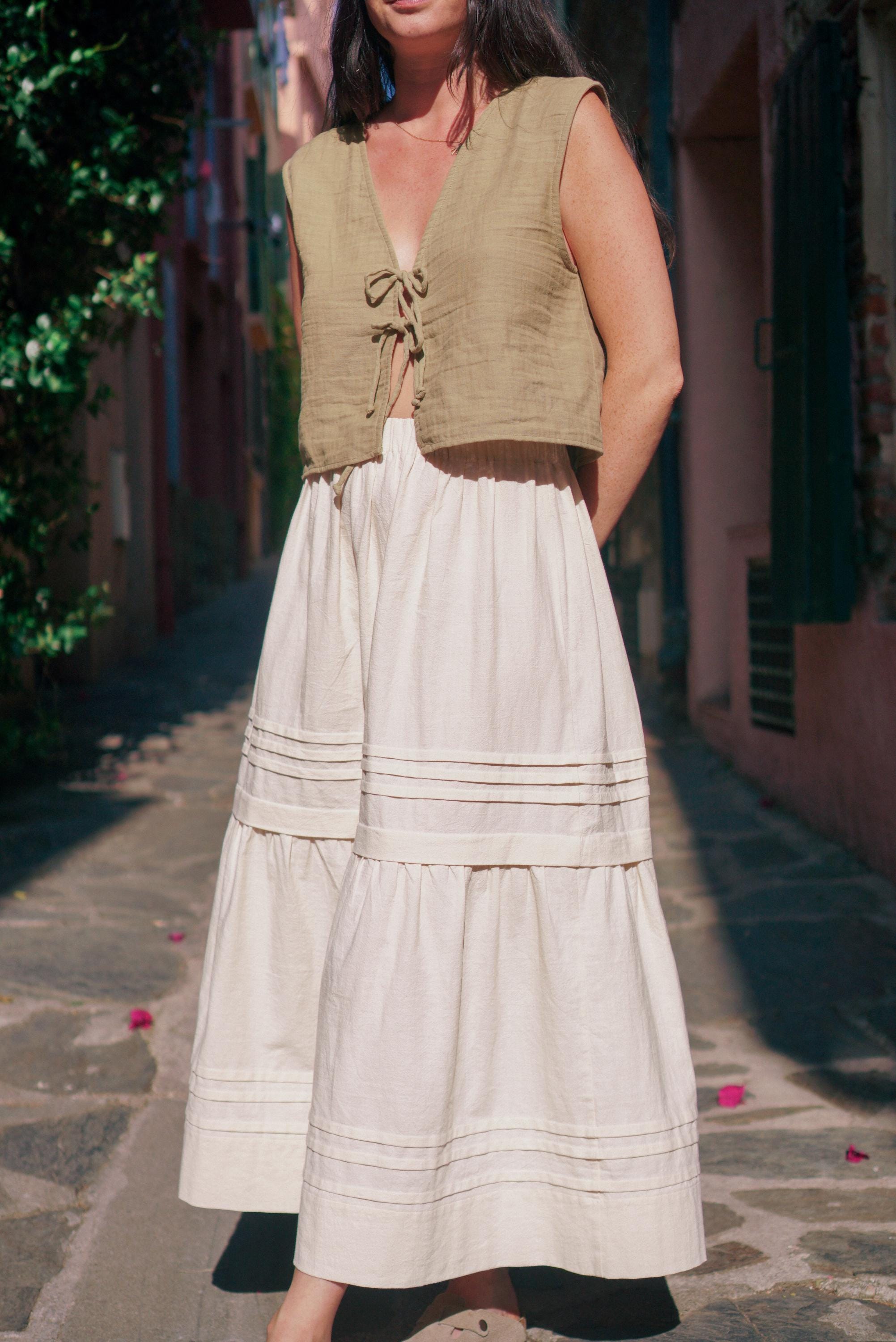 Augusta Skirt PDF Sewing Pattern, Sizes 0-30, Paperless, Romantic Midi ...