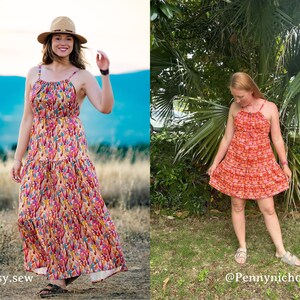 Isla Dress PDF Sewing Pattern, Sizes 0-18, Beginner-friendly + Detailed ...