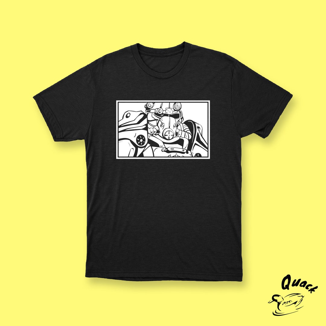 Steel Sentinel: Brotherhood of Steel Power Armor Tee - Fallout Inspired ...