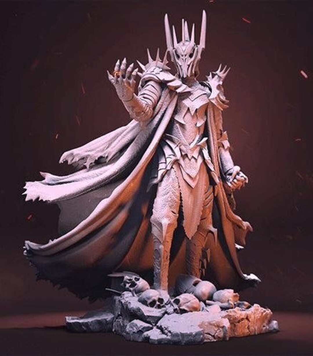 3d Sauron the Lord of the Rings File STL Stampabile 3D With Assembly ...
