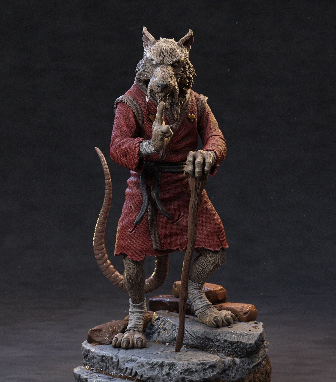 3D Splinter tmnt Archivo STL imprimible en 3D descarga instantánea ...