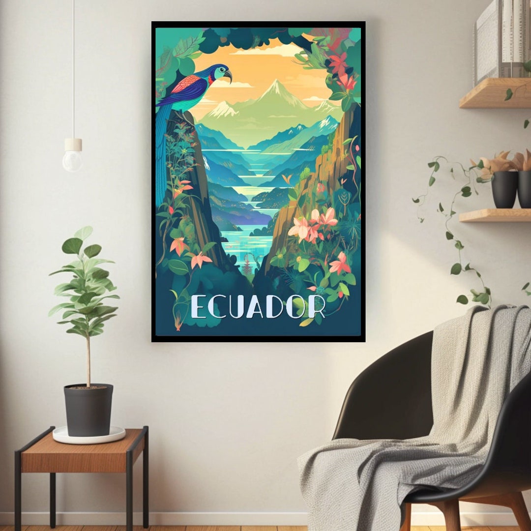 Ecuador Poster, Breathtaking Nature Landscapes Wall Art, Ecuador Travel ...