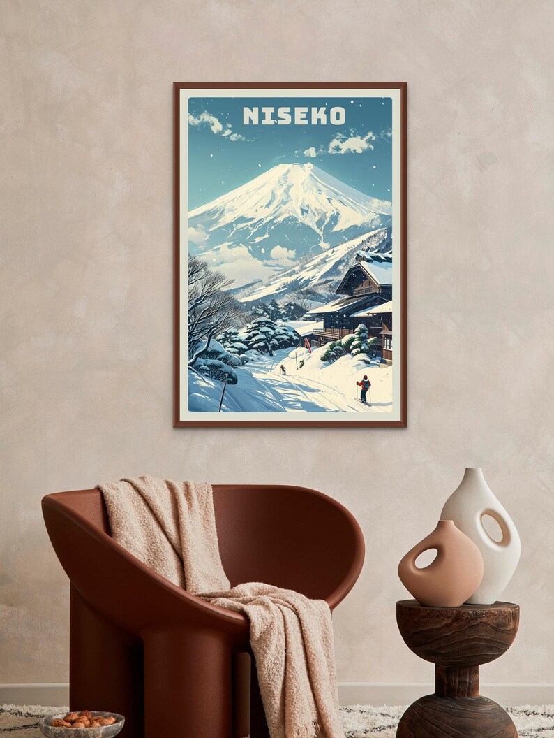 Niseko Ski Destination Poster: Experience the Winter Wonderland of ...