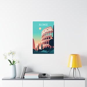 Rome Travel Poster: Timeless Wonder Wall Art for Travelers & Home Decor ...