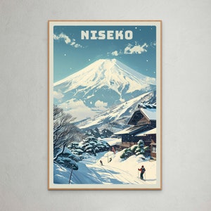 Niseko Ski Destination Poster: Experience the Winter Wonderland of ...